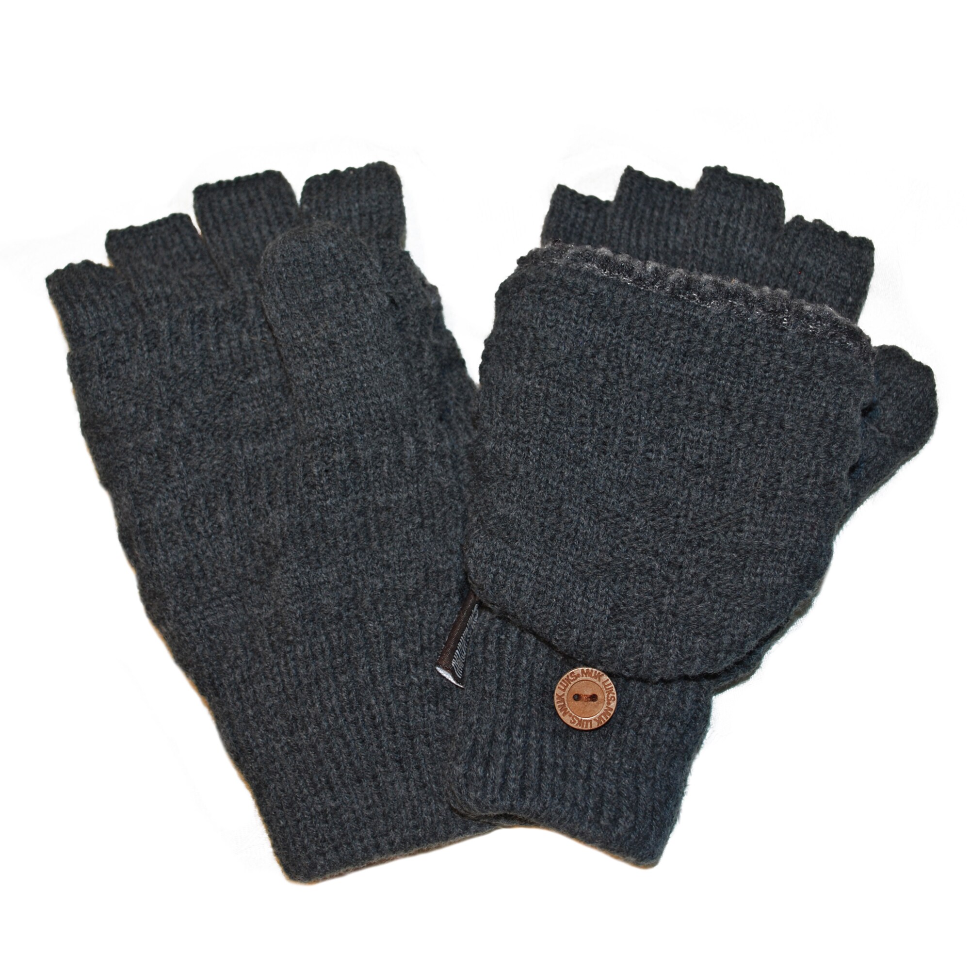 Muk Luks Men's Grey Fairisle Flip Gloves - Overstock Shopping - Big ...